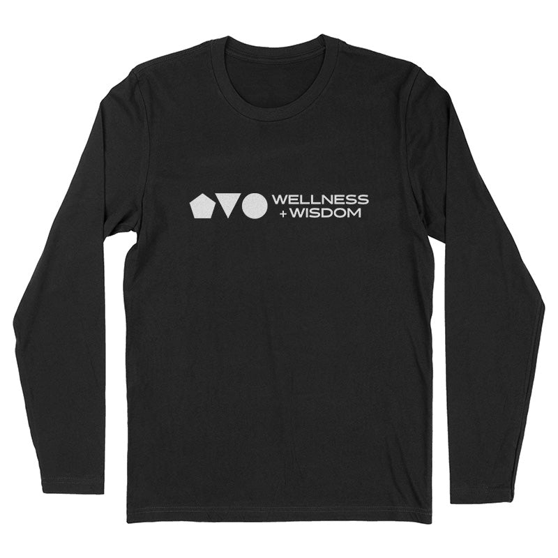 Wellness+Wisdom | Main Logo White Print Outerwear – Blue Pack Merch