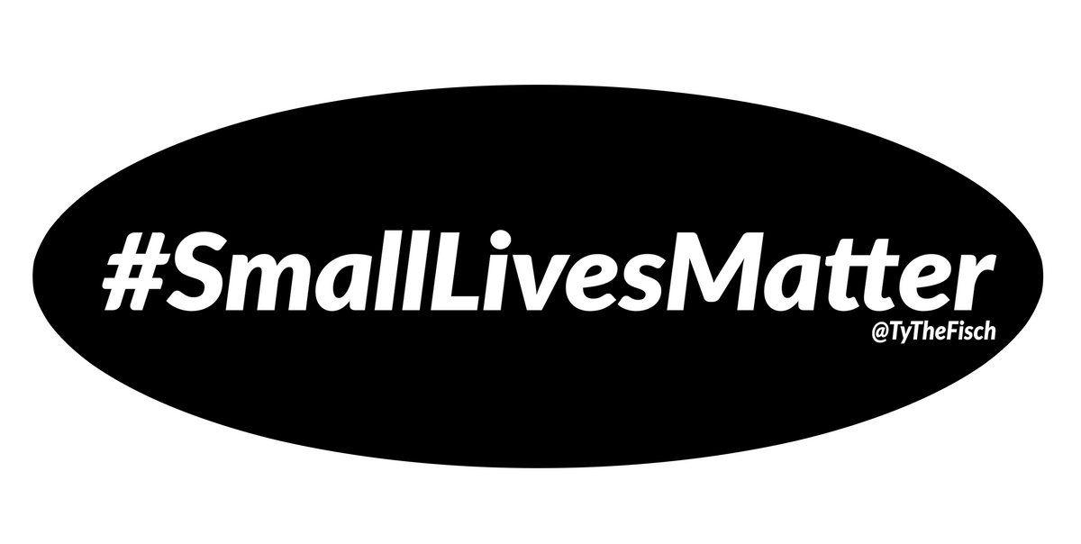 Tyler Fischer | Small lives Matter Sticker – Blue Pack Merch